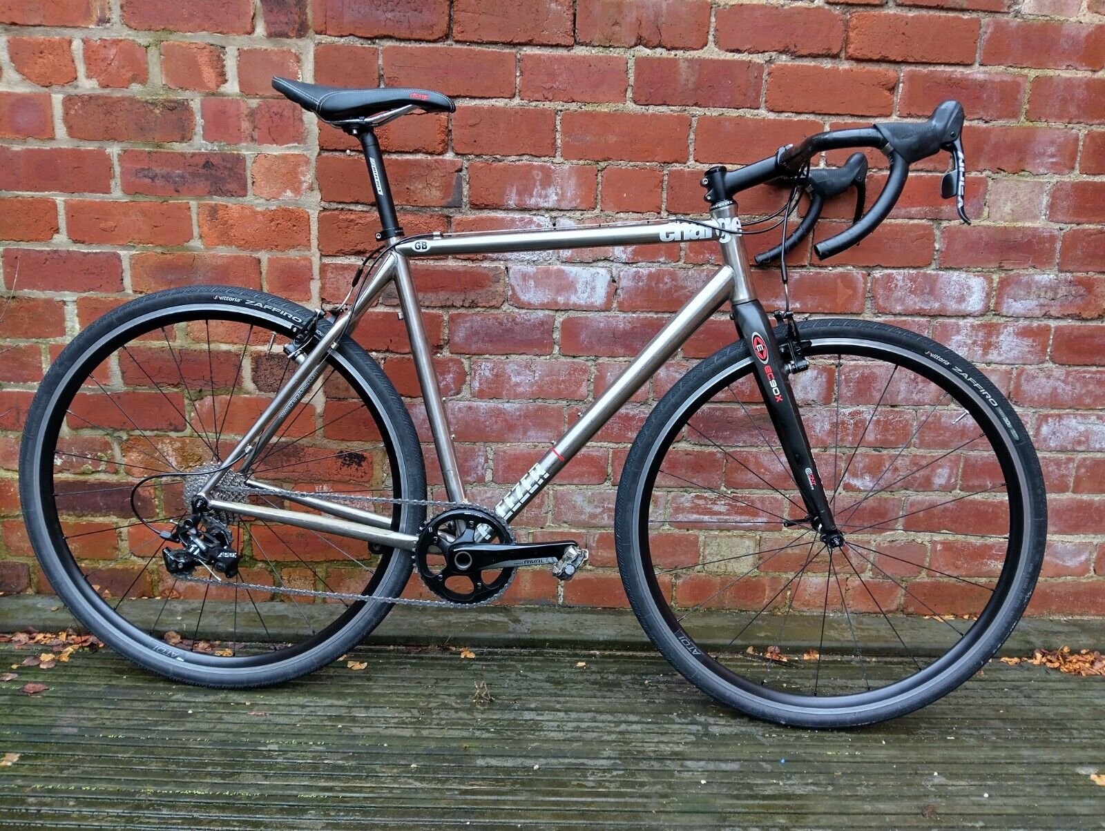 Charge Freezer Titanium Cyclocross Gravel Bike 54cm, Apex1, CX9, Tubel ...