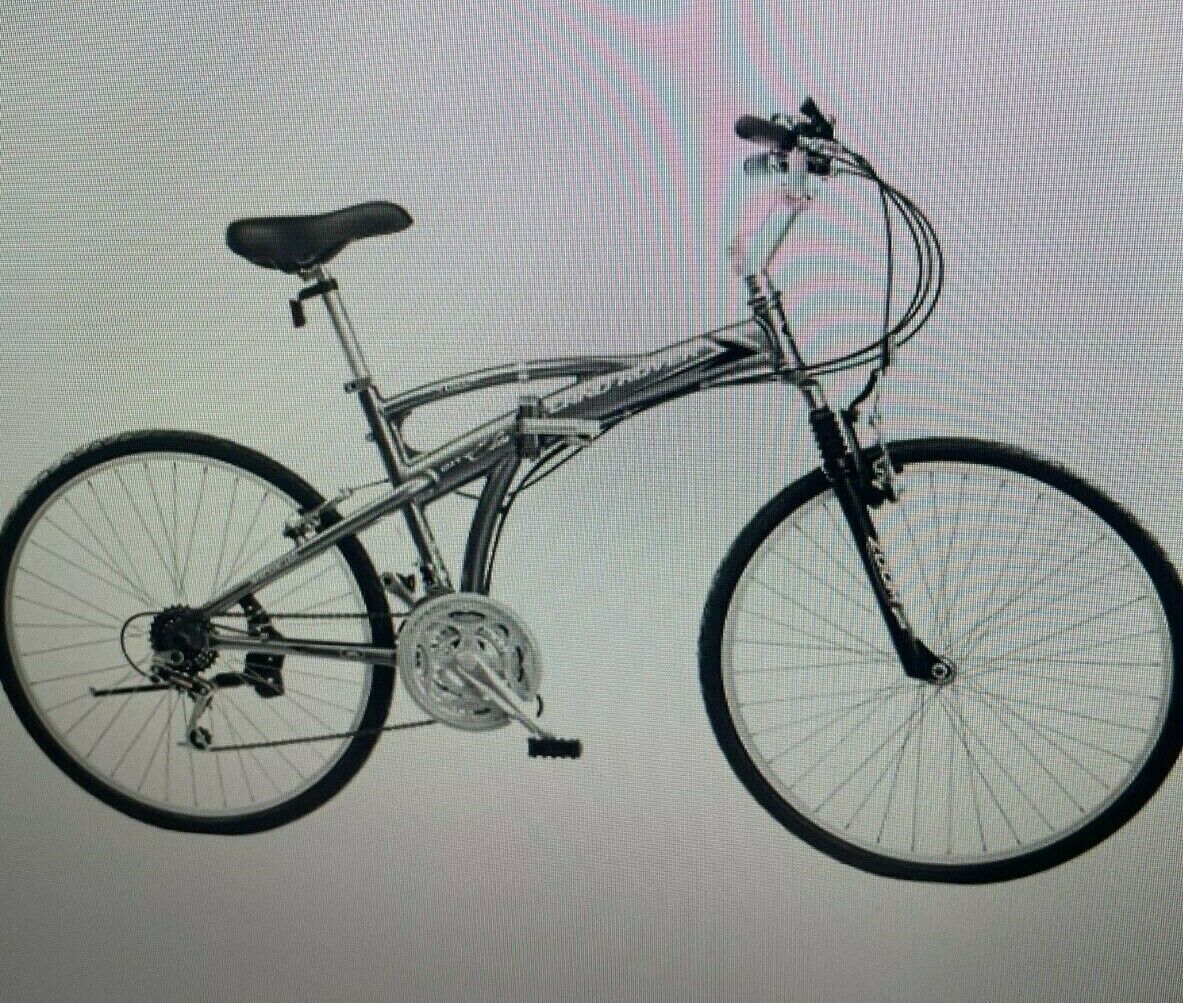 Land Rover City Elite Silver foldable Patented Folding bike Never been ...