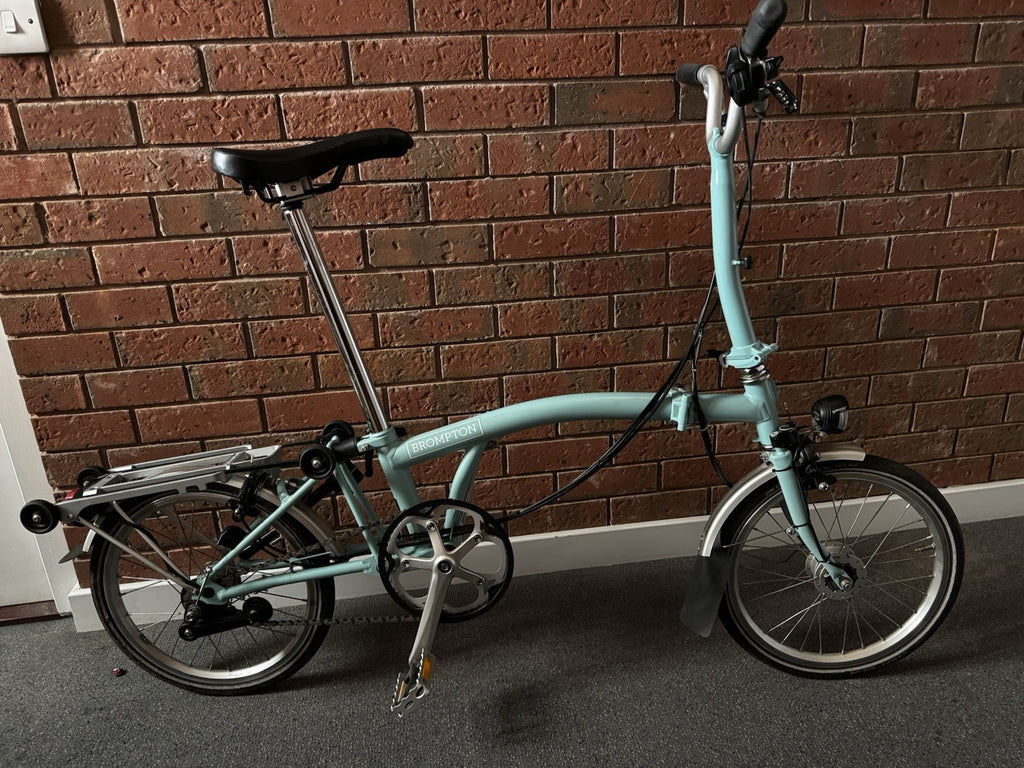 Brompton M Bar 3 Speed Bike with Dynamo Lights – Folding Bikes 4U