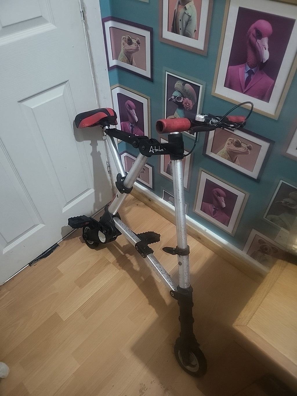 Rare Clive Sinclair A-Bike folding bike iconic commuting travel collec ...