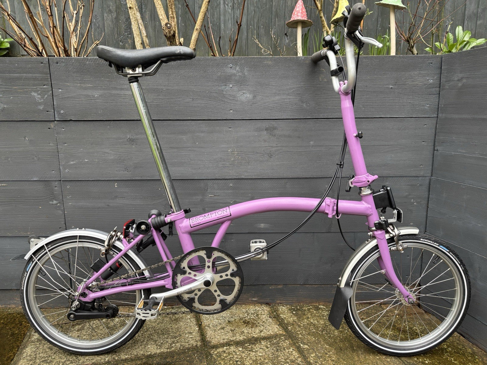 Brompton M6L in rare Lilac Folding bike C Line - Very Light Leisure Us ...